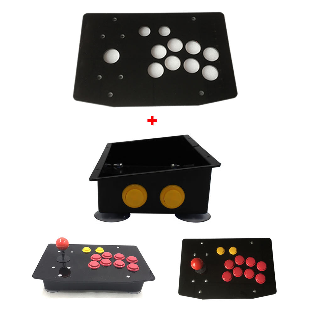 DIY Arcade Joystick Kits 10 Buttons Arcade Joystick Acrylic Panel ...